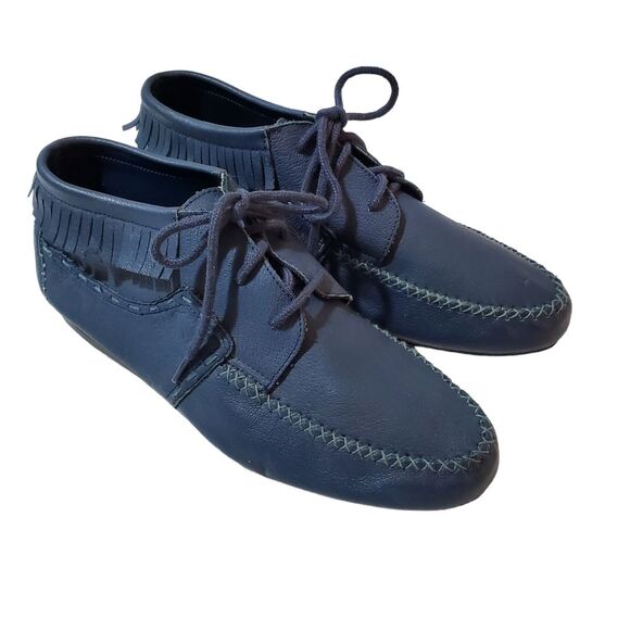 Shoes | Hunters Run Vintage Leather Fringed Moccasins | Poshmark